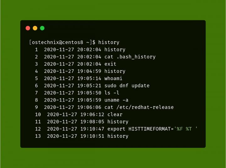 How To Enable Timestamp In Bash History In Linux