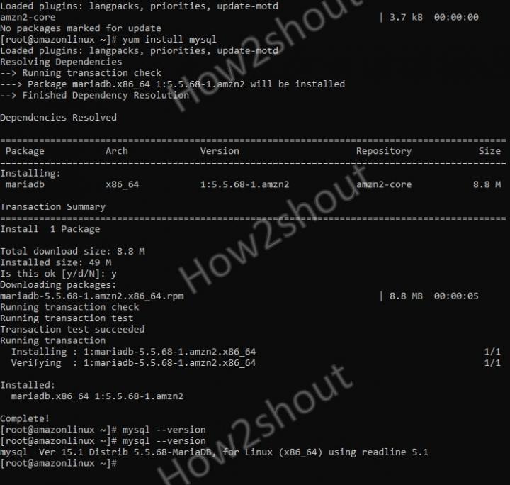 How To Install Mysql Client On Amazon Linux 2